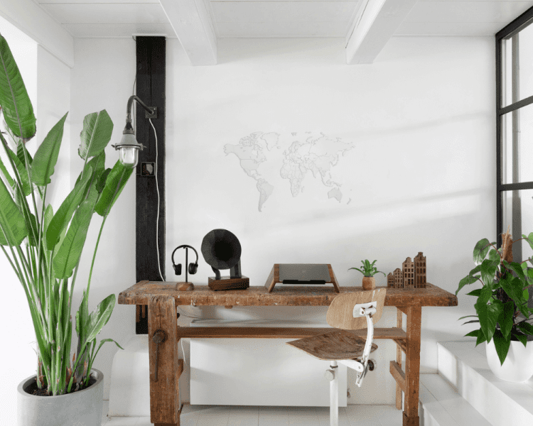 Wooden World Map | DIY | White HDF