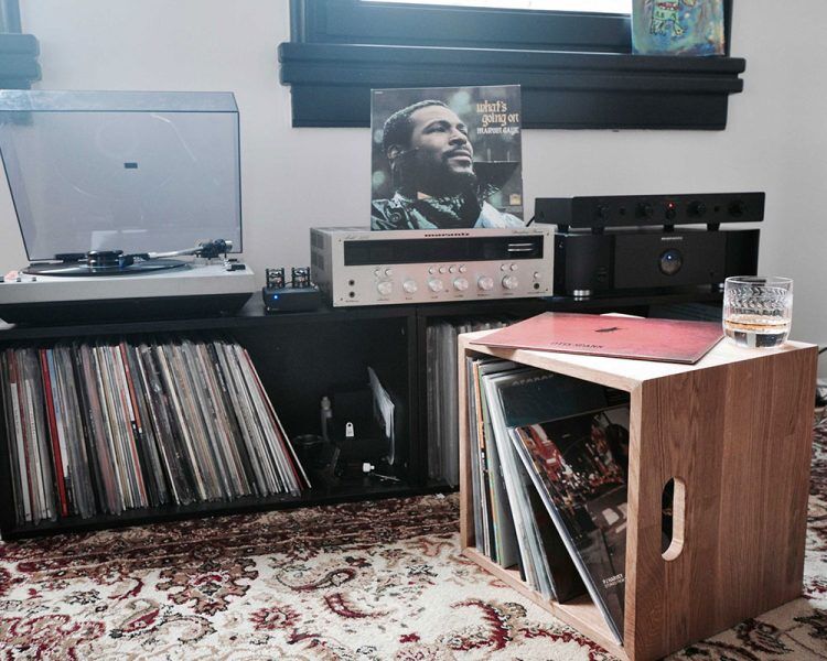 Vinyl Record Box - 12" - Oiled Oak - LP Storage Box - Wooden Amsterdam